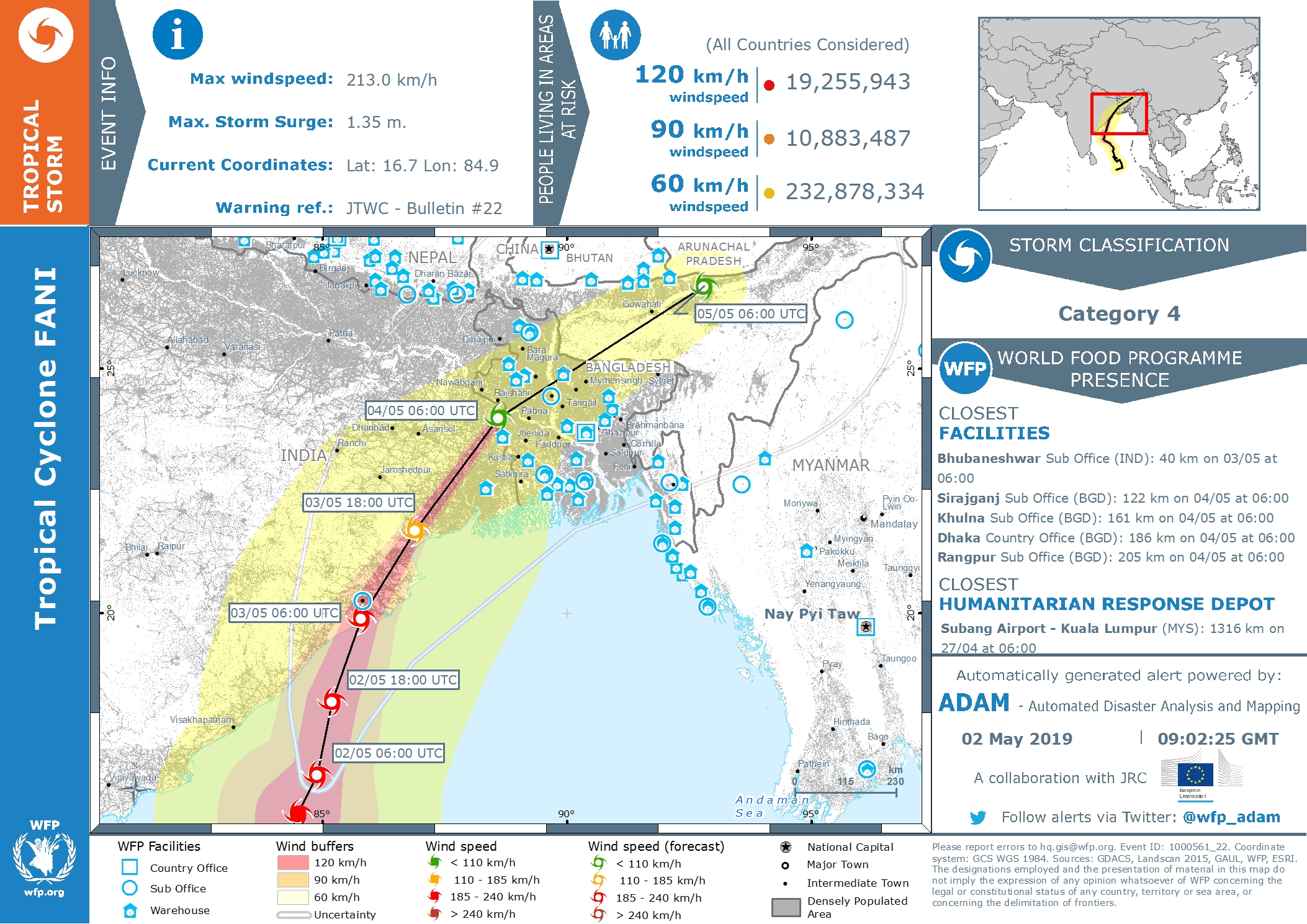 INDIA: Cyclone Fani infographic